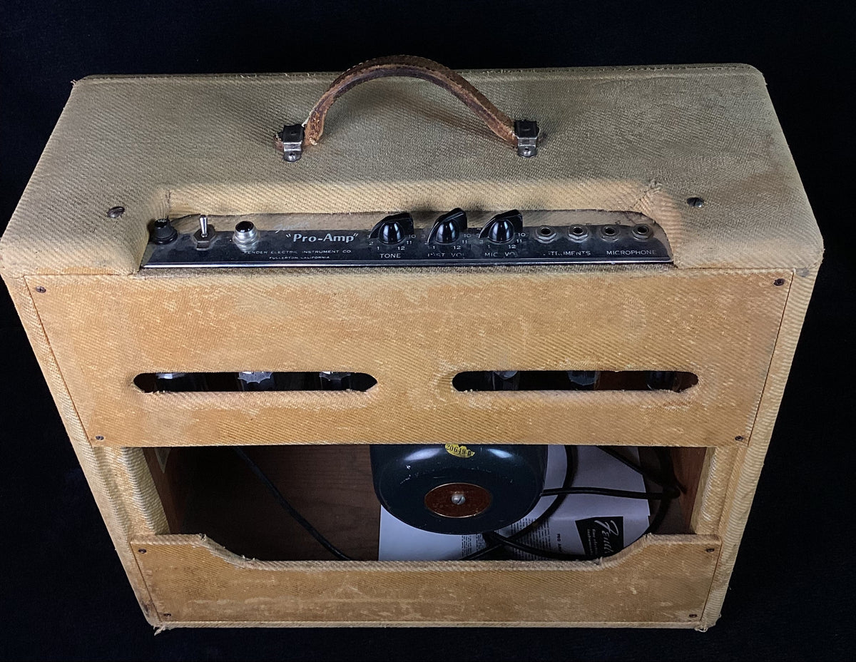 USED 1951 Fender Pro Amplifier 5A5 TV Front 18-Watt Guitar Combo ...